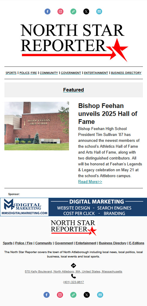 Join Our Free Newsletter | North Star Reporter | North Attleboro